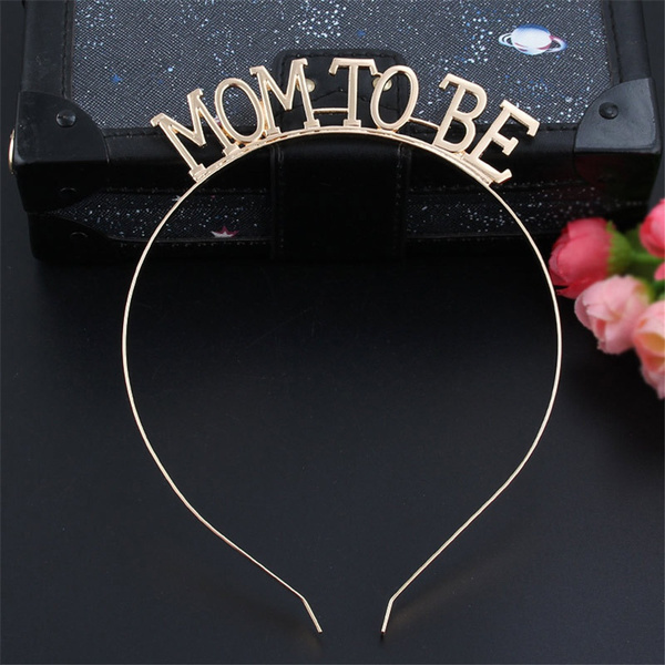Rose Gold Silver Mom To Be Tiara Crown Headband for Baby Shower Boy ...