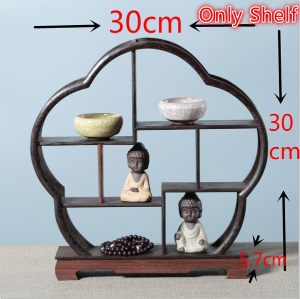 MINI New Chinese Desktop Shelf Small Decoration Flower Shape Stand ...