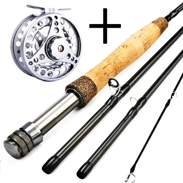 8.96Ft Fly Fishing Set Carbon Fiber #5/6 Lightweight Ultra Portable Fly ...