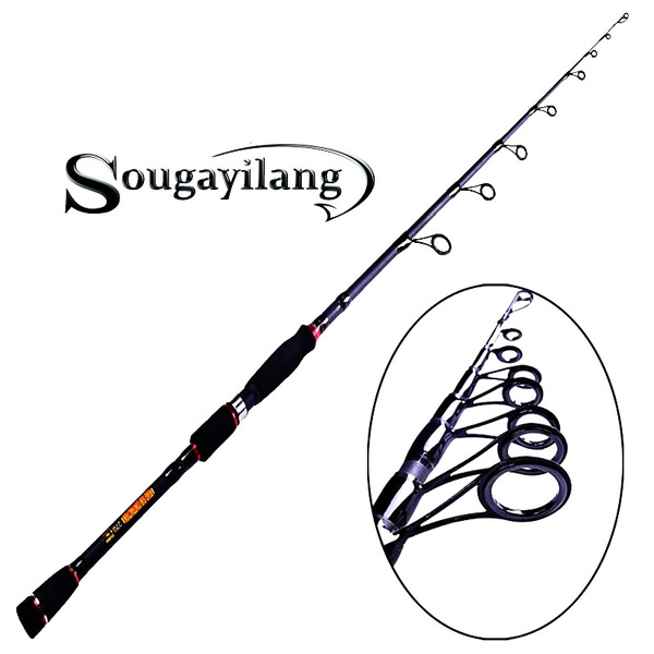 Telescopic Spinning Fishing Rod 1.8-3.0m Carbon Fiber Surf Rod Boat ...