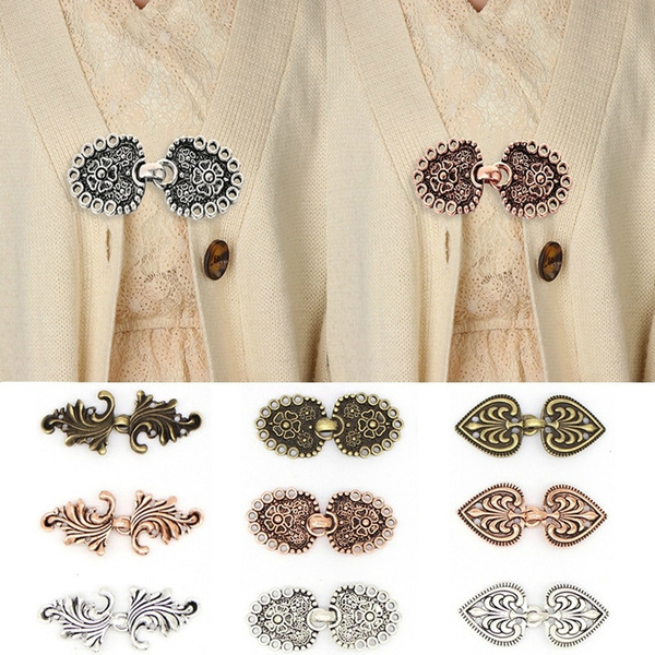 Vintage Cardigan Duck Clip Pin Women Shawl Blouse Collar Sweater Scarf ...