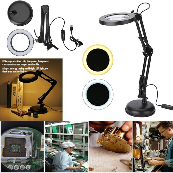 Light Magnifiers PRO LED Magnifying Lamp Full Spectrum Daylight Bright ...