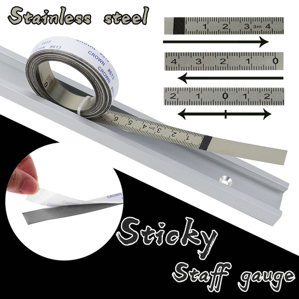 Measure Self Adhesive Metric Scale Ruler Stainless Steel Miter Track ...