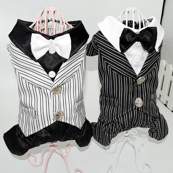 Male Dog Clothes Jumpsuit Boy Dog Suit Wedding Dress Tuxedo Marriage ...
