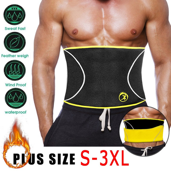 Men Waist Trainer Belt,Body Shaper Belly Wrap, Stomach and Low Back ...