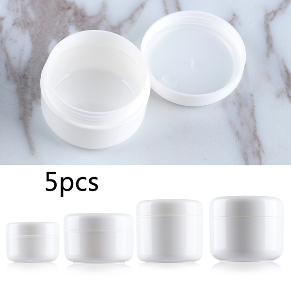 5pcs Plastic 10g/20g/30/g/50g/100g Mini Box Makeup Lip Balm Pot Face ...