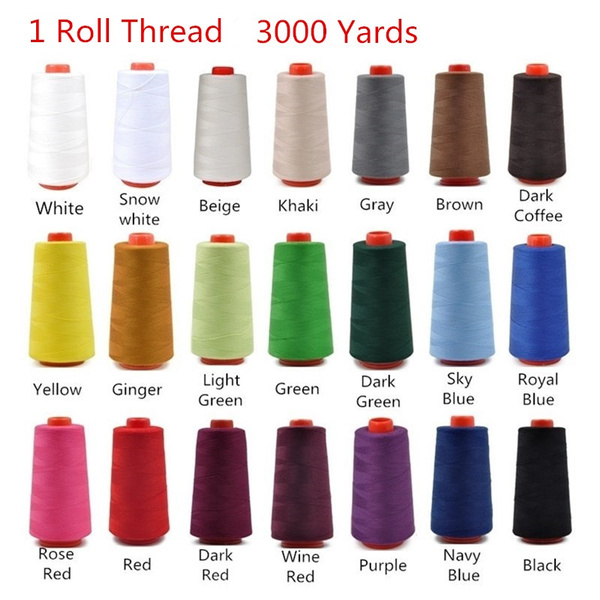30 Colors 3000/3500 Yards DIY Industrial Overlocking Sewing Machine ...