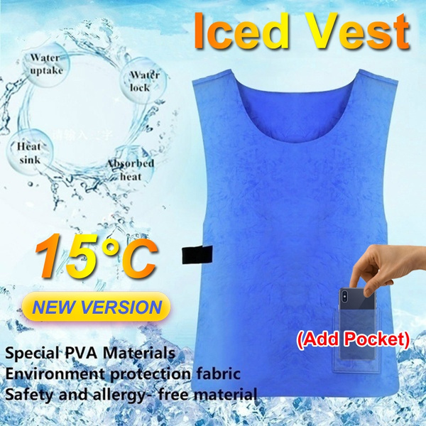 Reusable Summer Outdoor Prevention Heatstroke Ice Vest For Men/Women ...
