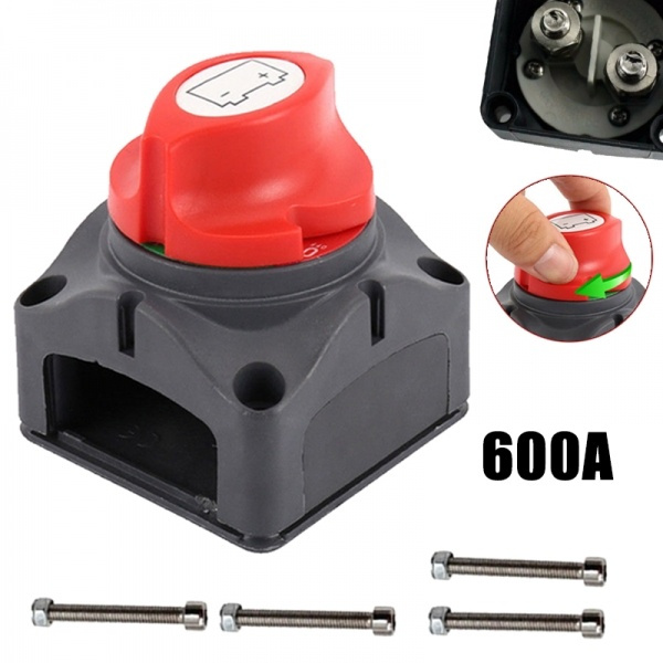 New 600A Car Battery Isolator Main Switch Emergency Stop Pole Separator ...