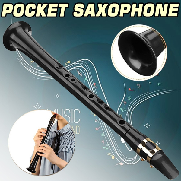 ABS Pocket Mini Sax Saxophone C Key 6 Colors with Carrying Bag Musical ...