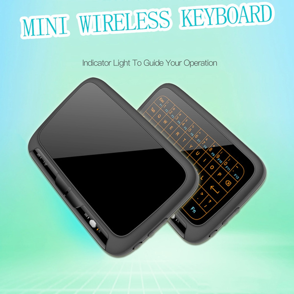 H18+ 2.4GHz Wireless Keyboard Full Touchpad Backlight Keyboard with ...