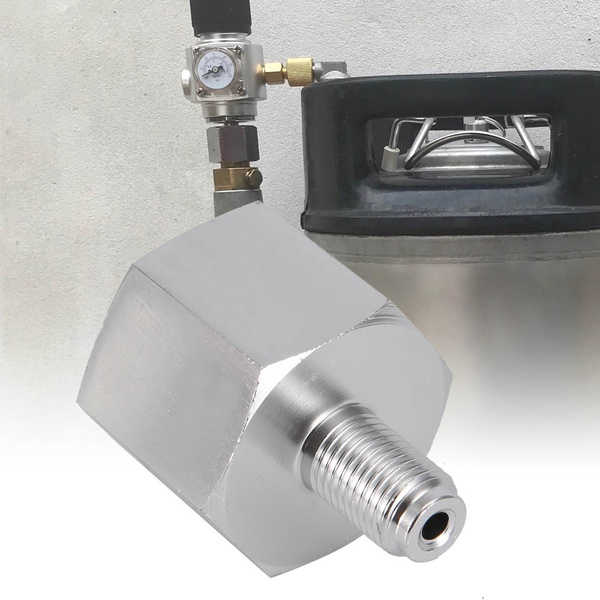 Co2 Adapter Mini Regulator Homebrew Beer Corny Keg 6ACME-6G To 3/8 ...
