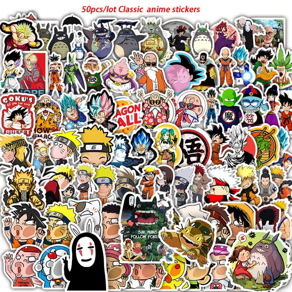 50Pcs No repetition Japanese classic animation （Totoro&Dragon Ball ...