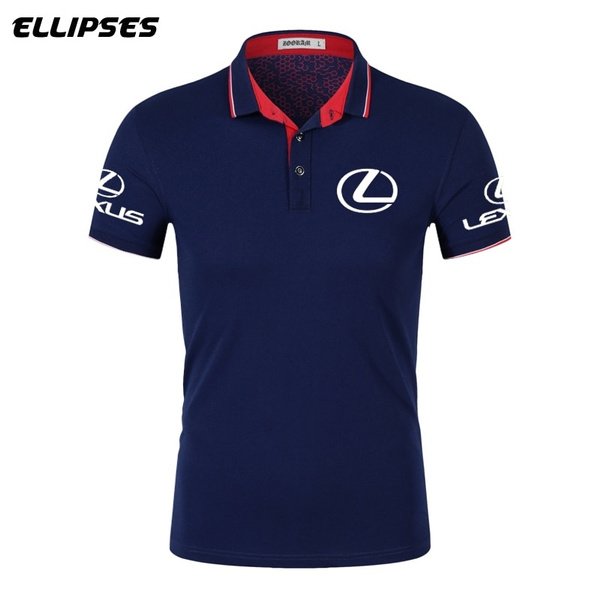 Lexus Car Polo Shirt for Man Summer Lexus Logo Polo Shirt Short Sleeve ...
