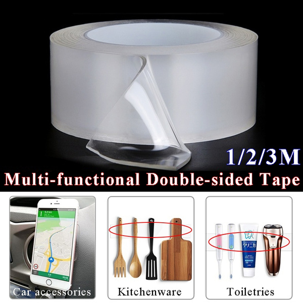 1/2/3m Multi-functional Nano Tape Seamless Transparent Double-sided ...