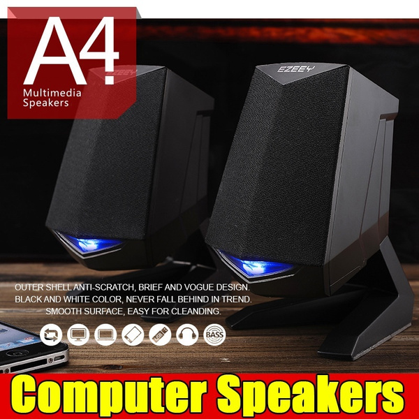 Mini Subwoofer Dual Speakers Stereo Supper Bass Music Box 2.0 Channel ...