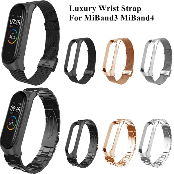 Magnetic Milanese Metal Watch Band Luxury Wrist Strap For Xiaomi MiBand ...