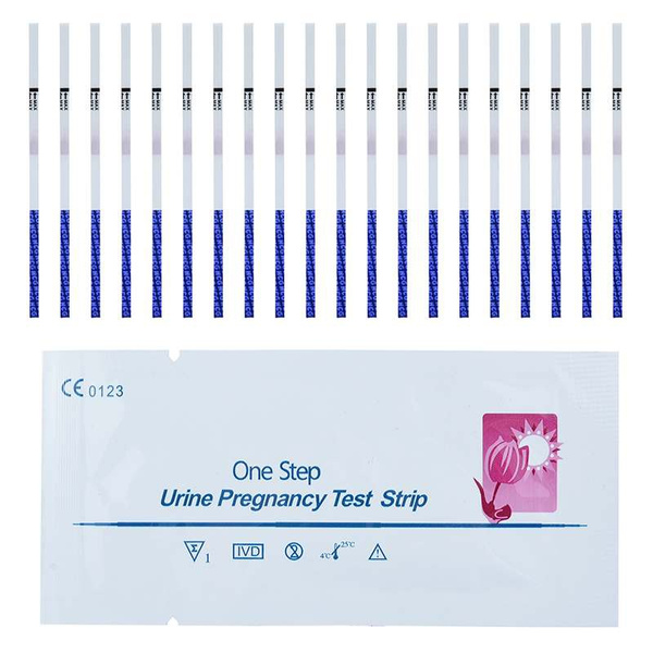 20pcs One Step Home Early Pregnancy Test Strips Urine Kit Individually ...
