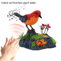 Electronic Talking Repeating Parrot Singing Chirping Bird with Motion ...