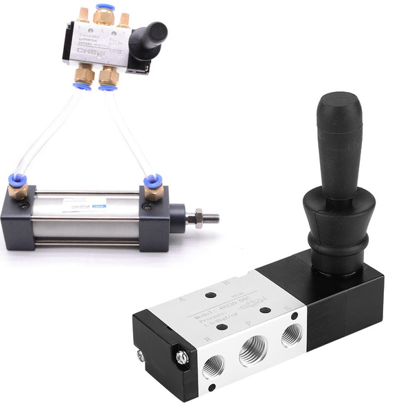 Manual Pneumatic Control Valve 5 Port 3 Position Hand Lever Valve 0~0 ...