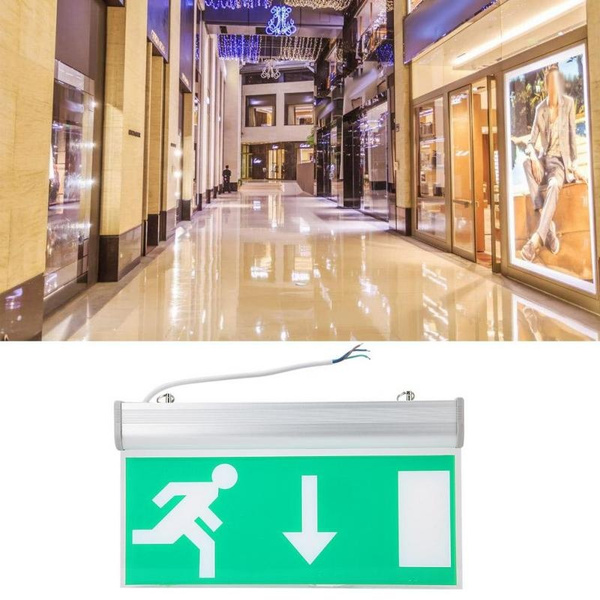 2019 New Acrylic LED Emergency Exit Lighting Sign Safety Evacuation ...