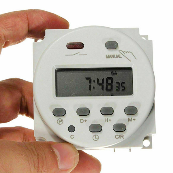 New LCD Digital Timer Programmable Control Timer AC/DC 12V 16A Time ...