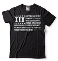 Three Percenter USA T-shirt 2ND Amendment 3 Percent Molon Labe ...