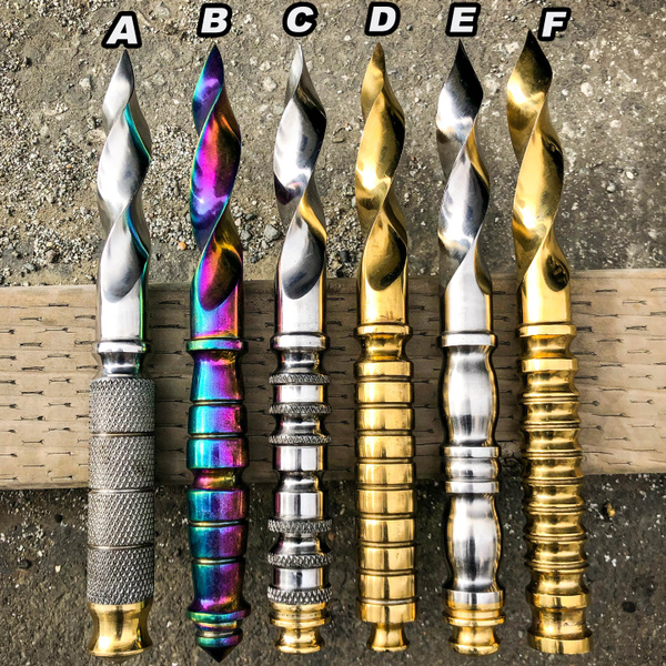 USA SELLER FAST SHIPPING Cyclone Tri Edge Spiral Dagger Twisted Fixed ...