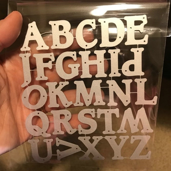 Cutting Dies A-Z Uppercase Alphabet Scrapbook Metal Die Lowercase ...