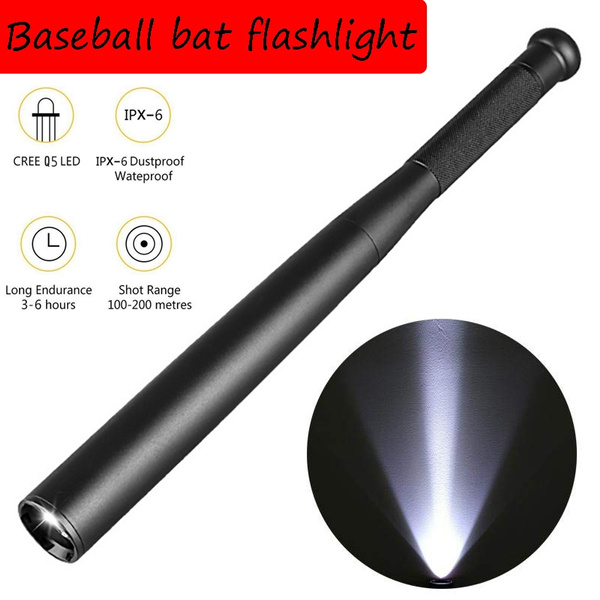 Electric Baseball Bat Flashlight Three Lighting Mode LED Super Bright ...