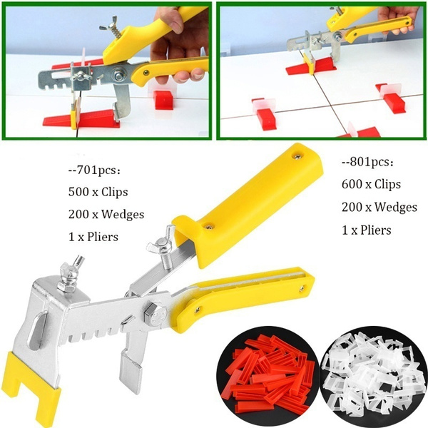 Professional Floor Wall Plastic Tile Leveling System Tools 701pcs ...