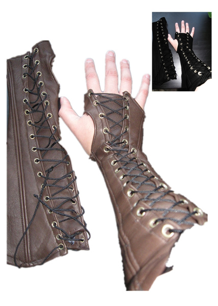 Medieval Warrior Army Knight Arm Wrist Bandage Armor Bracer Rivet ...