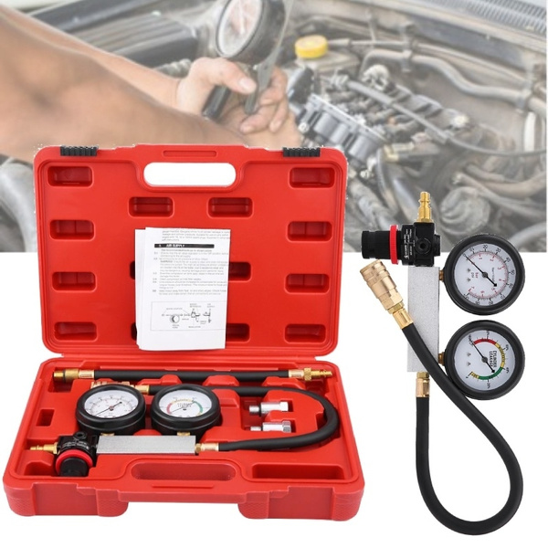 4Pcs TU-21 Auto Cylinder Leak Tester Compression Leakage Kit Set Tool ...