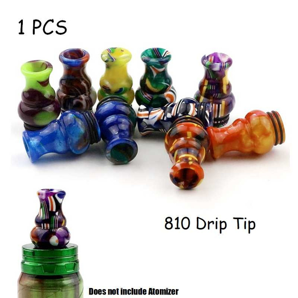 810 Drip Tips Epoxy Resin Drip Tip Double Gourd Color Banner ...