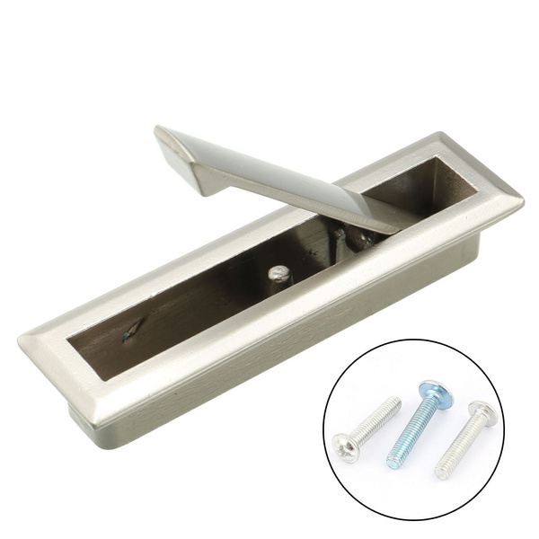 Door Drawer Cabinet Push Out Concealed Ring Flush Recessed Pull Handle ...