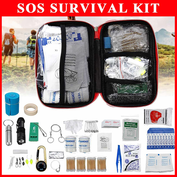 119/177/184/190/240/250/430 Pcs SOS Emergency Camping Survival Equipment Outdoor Gear Tactical ...