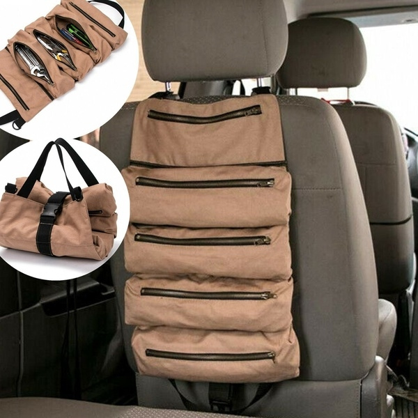 Super Tool Roll Large Wrench Big Tool Roll Up Bag Canvas Tool Organizer ...