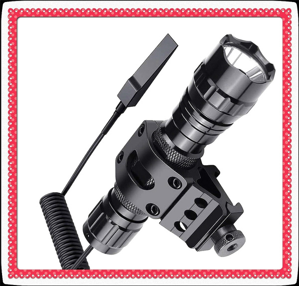 Outdoor Camping Hunting Tactical Flashlight Ultra Bright T6 LED 1000 ...