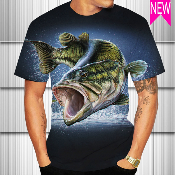 Summer Cool Carp Hunter Fish 3d Printed Mens Shirts Casual T Shirt Men ...
