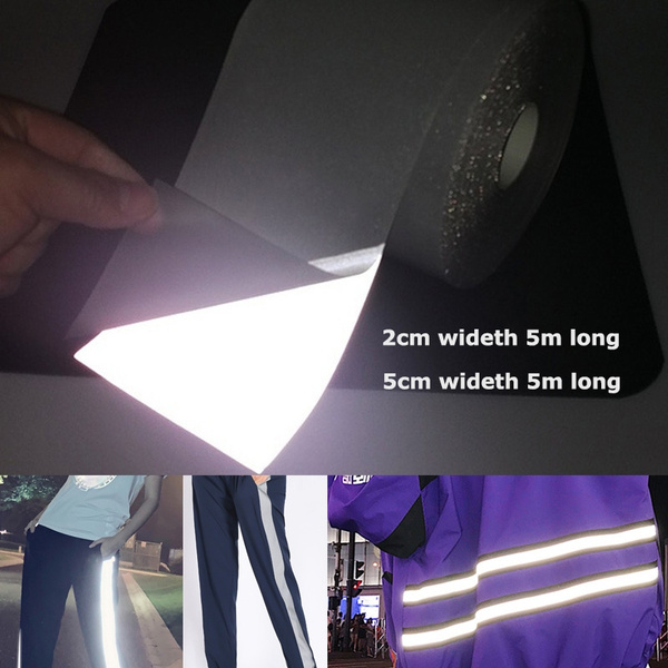 Iron On Reflective Light Heat Transfer Vinyl Tape DIY Clothing Bag Hand ...