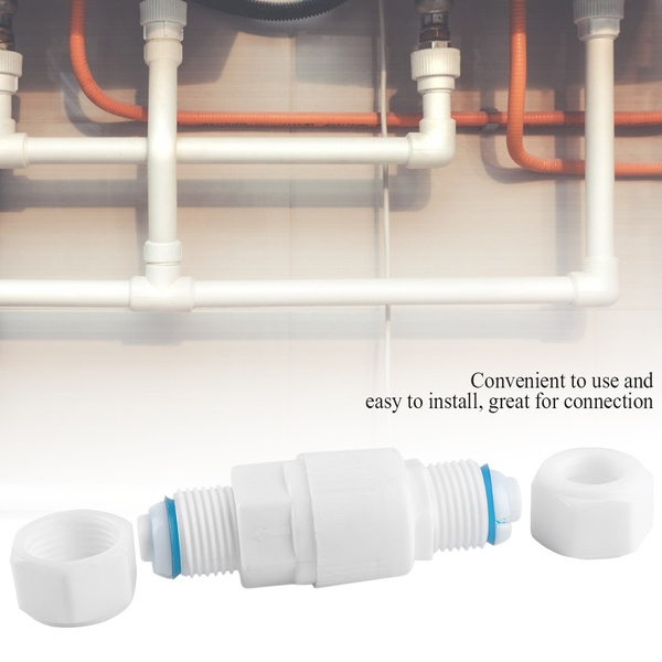 2/4Pcs 1/2" Plastic Female and Male Thread Non-Return Valve Swing Check ...