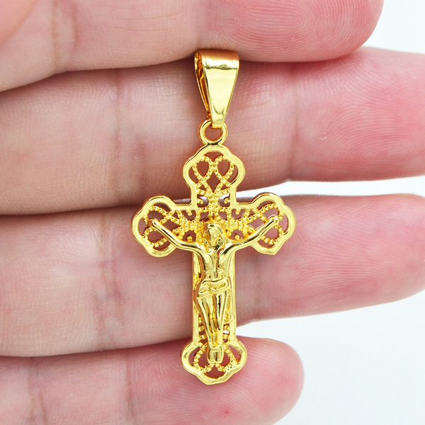 Hollow Out Catholic Religious Jesus Crucifix Cross Pendant | Wish