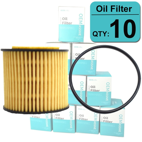 Set Of (10) 03D198819 Oil Filters For Seat Ibiza IV 6J5 Skoda Fabia I ...