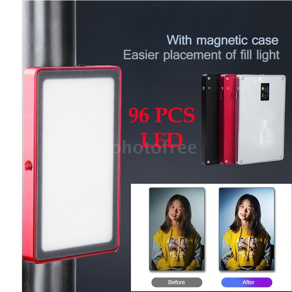 Manbily 8W Fill Light Selfie Camera Lamp with Magnetic Adsorption USB Powered Adjustable ...