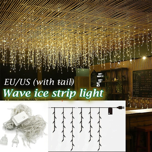 Ripple Christmas Lights Outdoor Decoration Drooping 0.5m 0.6m 0.7m 3.5M ...