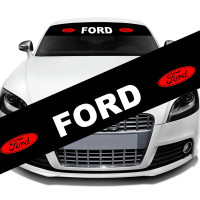 1pcs Ford Logo and Pattern Car Front and Rear Sunshade Windshield ...