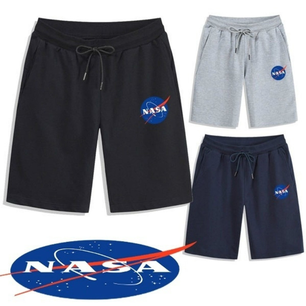 Latest Popular NASA Logo Printed Mens Cotton Summer Shorts Sweatpants ...