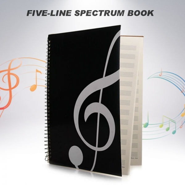 Music Score Manuscript Book Writing Stave Notebook A4 50 Sheets | Wish