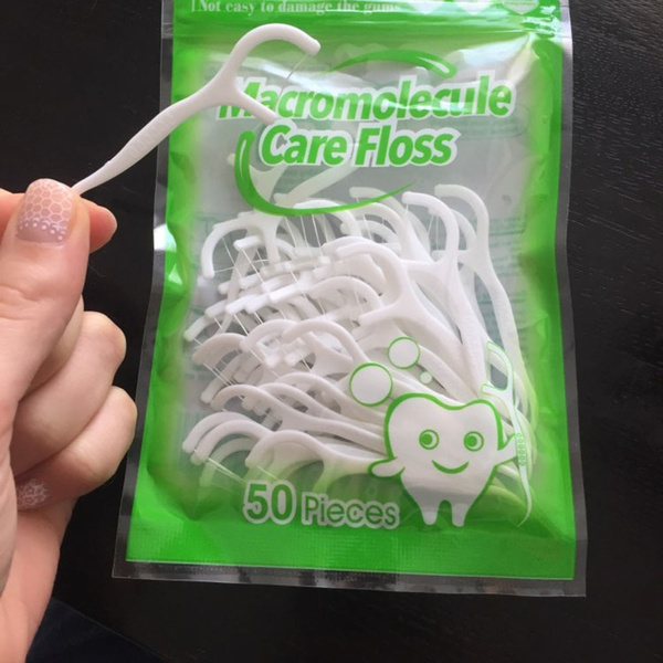 50pcs/lot Dental Flosser Oral Hygiene Dental Sticks Dental Water Floss ...