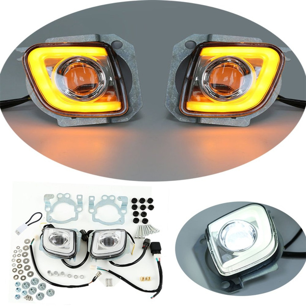 LED Rectangular Fog Light Kit For Honda Goldwing GL1800 F6B 2012 2013 ...